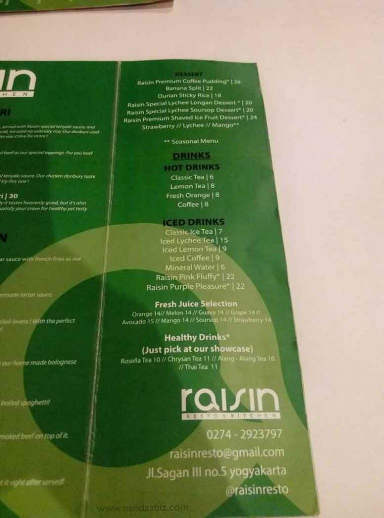 raisin-resto-menu-minuman – NANDAABIZ.com